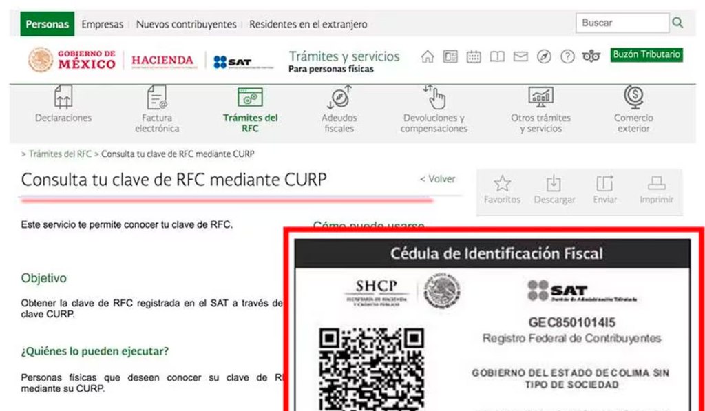 Cómo Imprimir Rfc Sat Sin Contraseña • Gratis 2024 – MRQOI