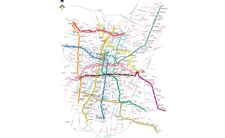 Mapa del metro CDMX sin o con calles ¡Descárgalo aquí en PDF!