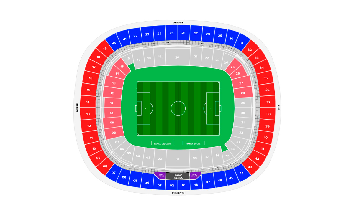 Mapa Estadio Akron: Conoce las zonas y costo de los boletos