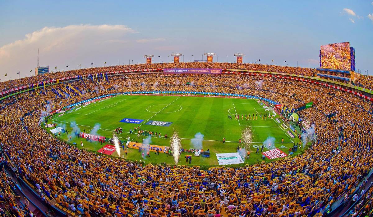 Mapa y zonas del Estadio Universitario Tigres UANL